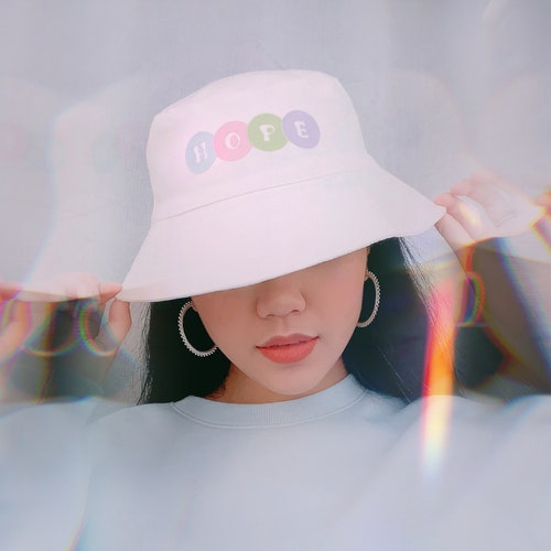 Hope World Rainbow Pastel Bucket Hat - Etsy