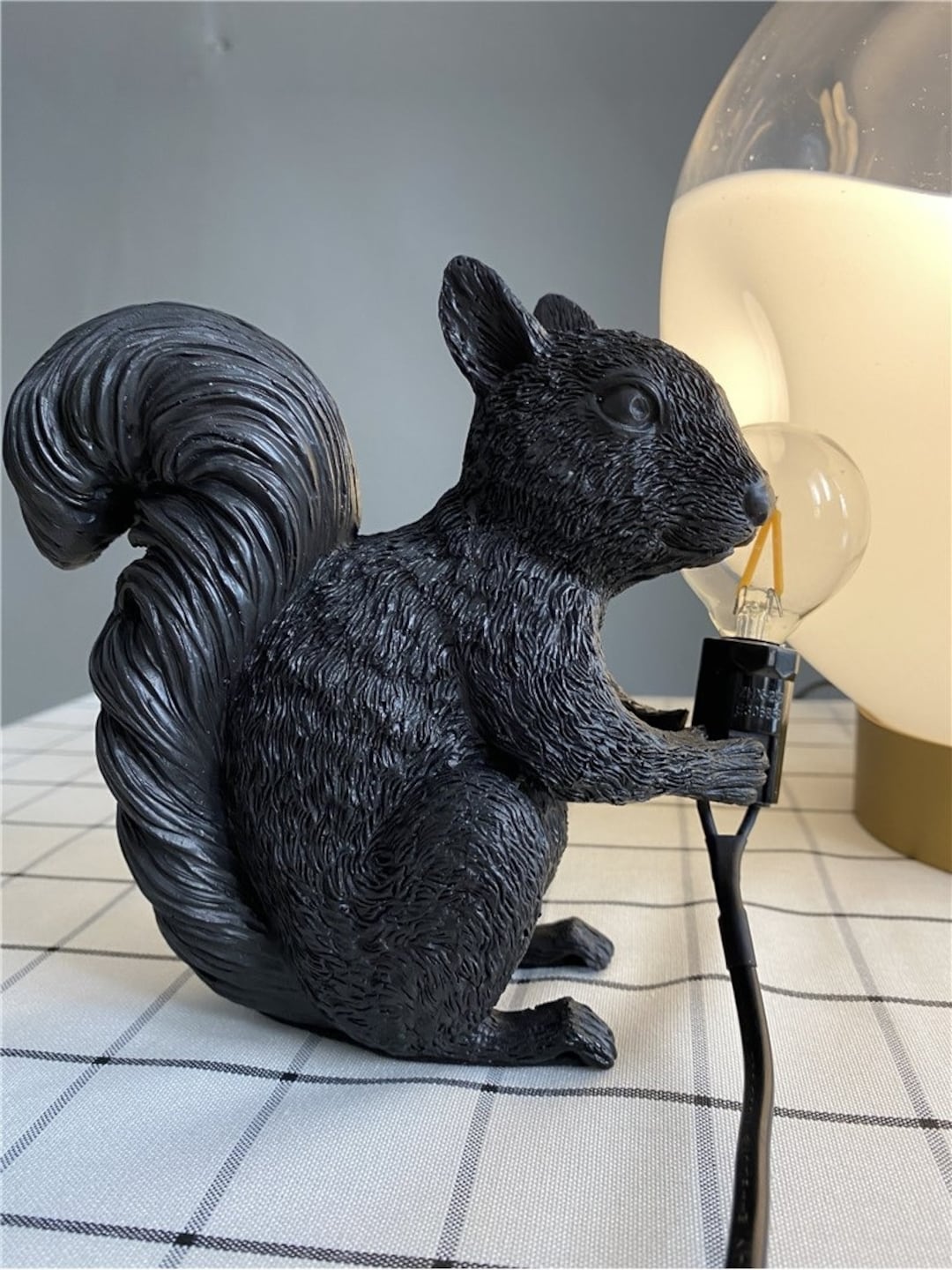 Oakmead Interiors Cute Squirrel Lamps Modern Resin Animal Lamp - Etsy