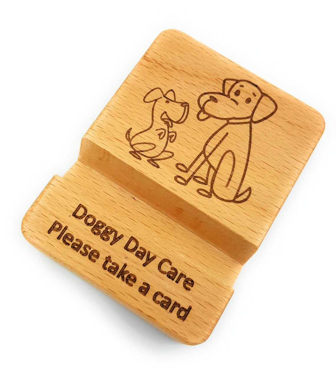 Personalized Cell Phone Stand Pocket Sized Solid Beech | Etsy