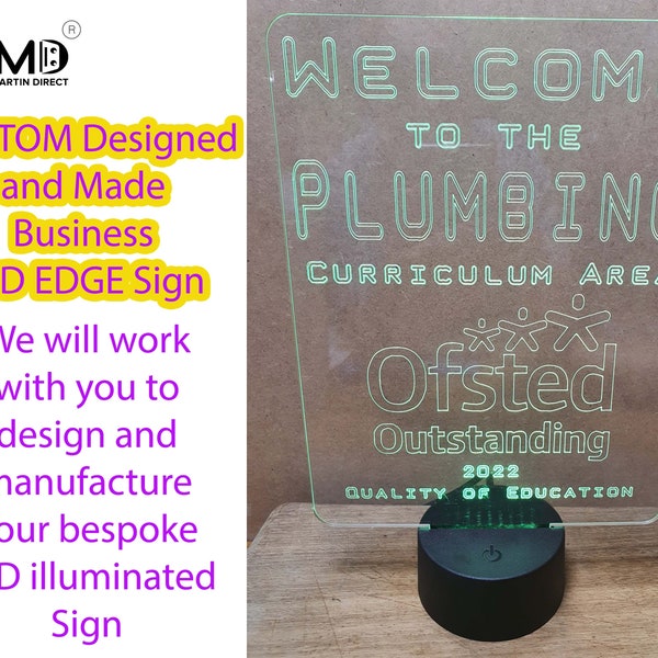 Acrylic Light Edge Sign - Etsy