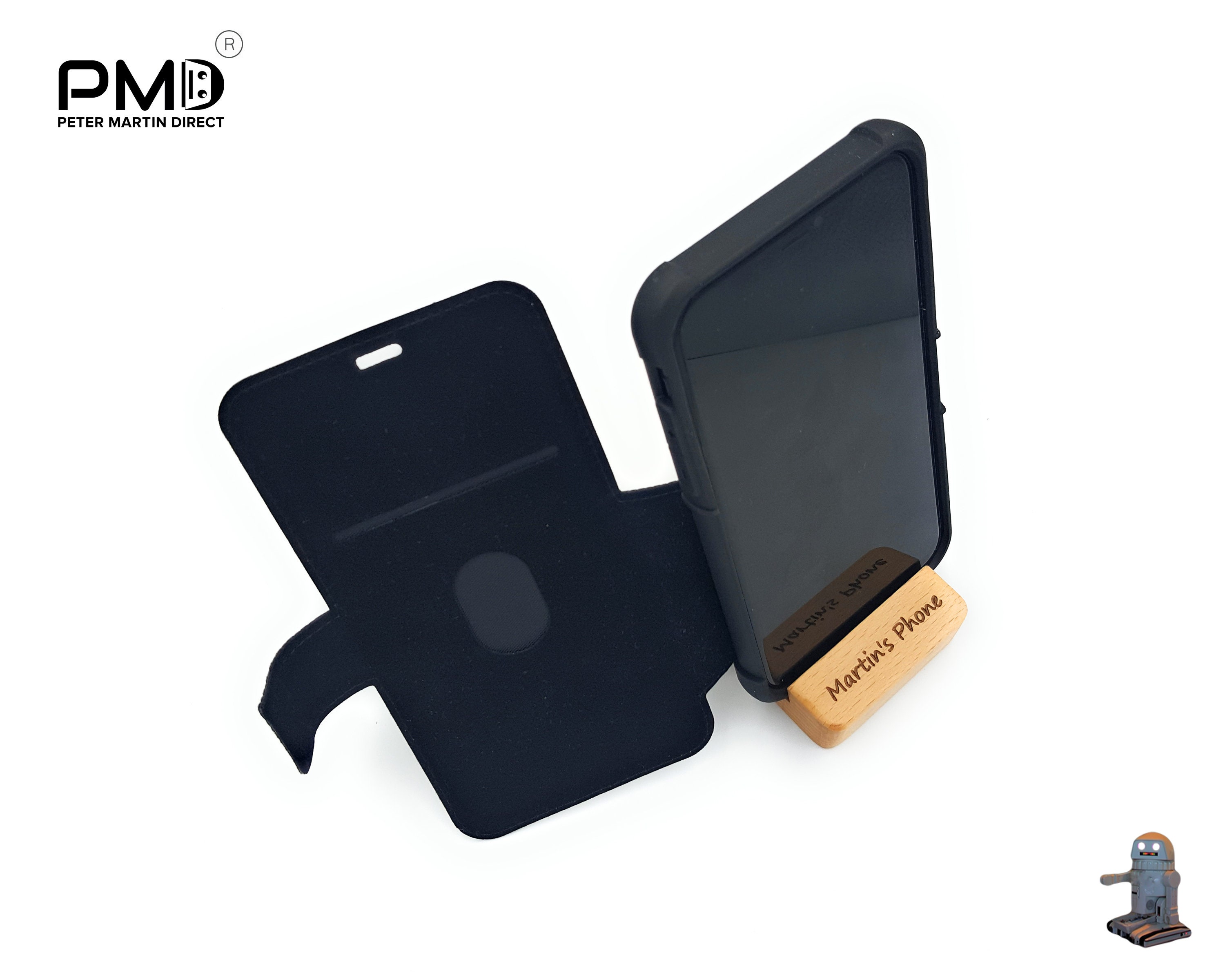 Cell Phone Stand Personalised Mobile Stand Solid Beech | Etsy