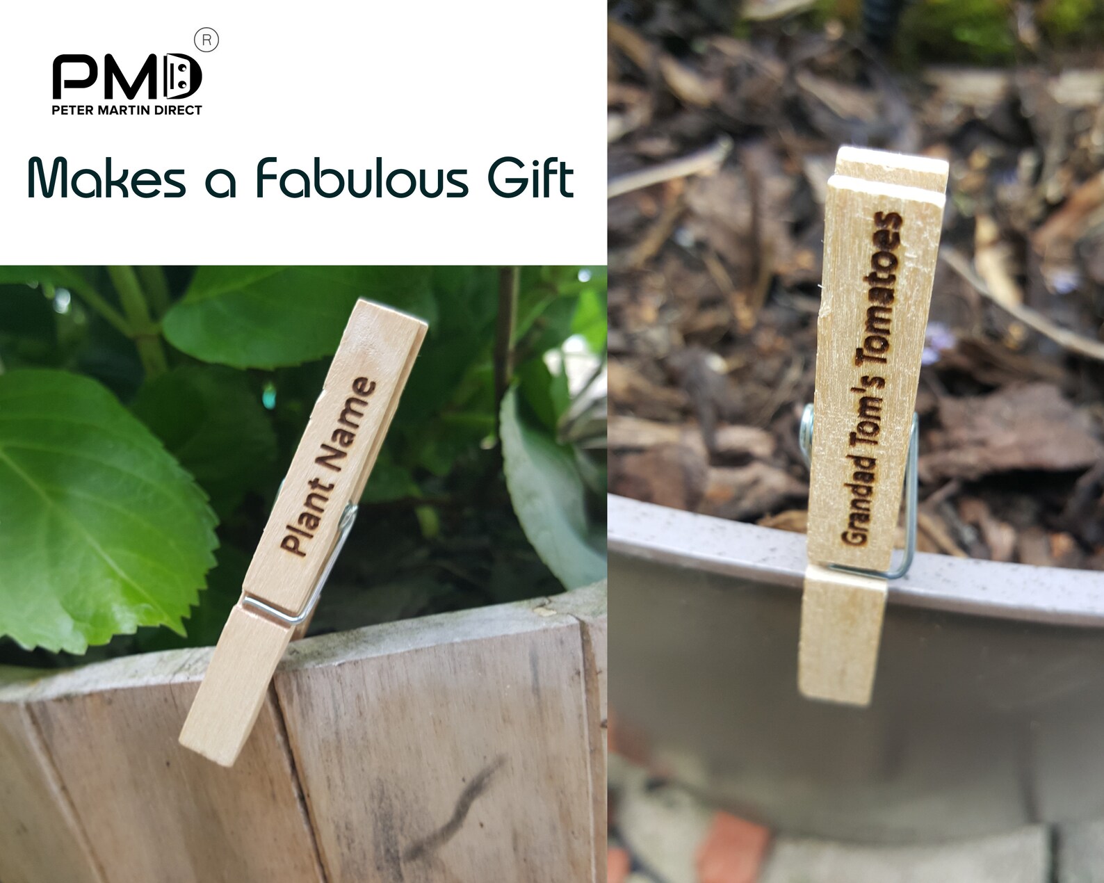 Custom Labelled Pegs Plant signs customised personalised | Etsy