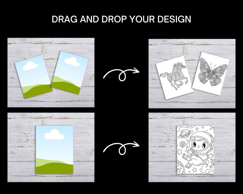 Coloring Book Mockup CANVA Coloring Page Mock Up Add Your - Etsy Australia