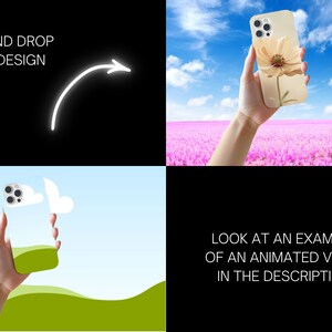 Animated iPhone Case Mockup With CANVA, Editable Background - Etsy