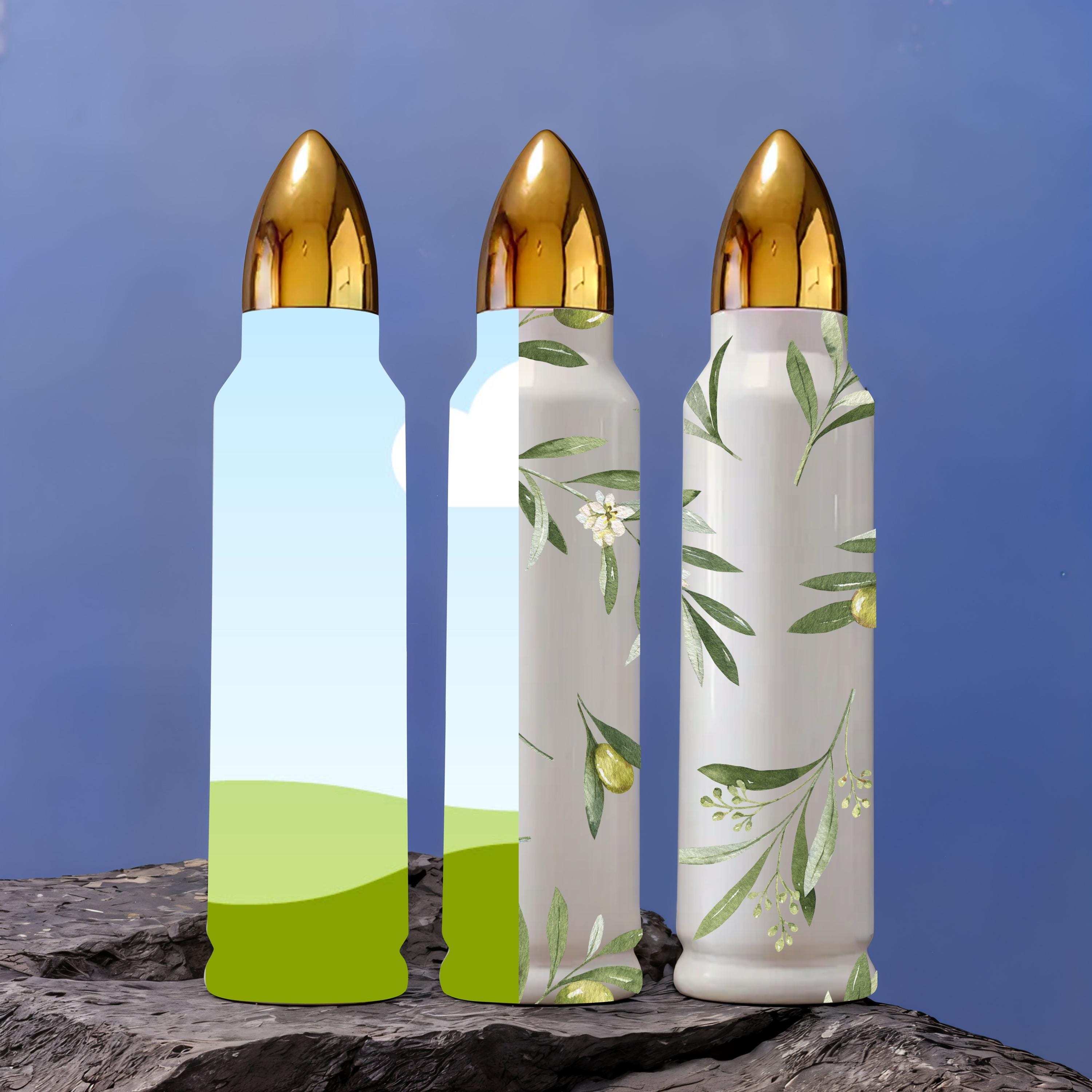 Bullet Tumbler Wrap Mockup CANVA Template Sublimatable Mockup Bundle - Etsy