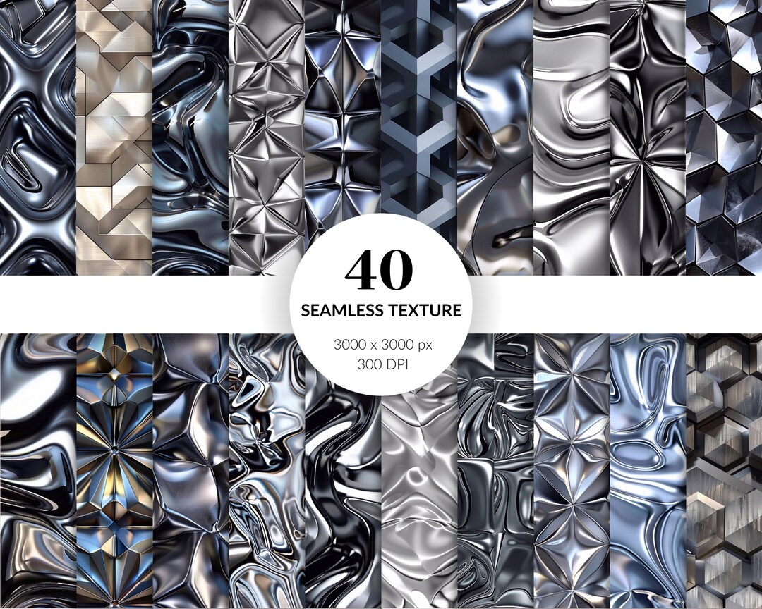 Liquid Metal Seamless Texture, High-resolution Digiatl Paper for ...