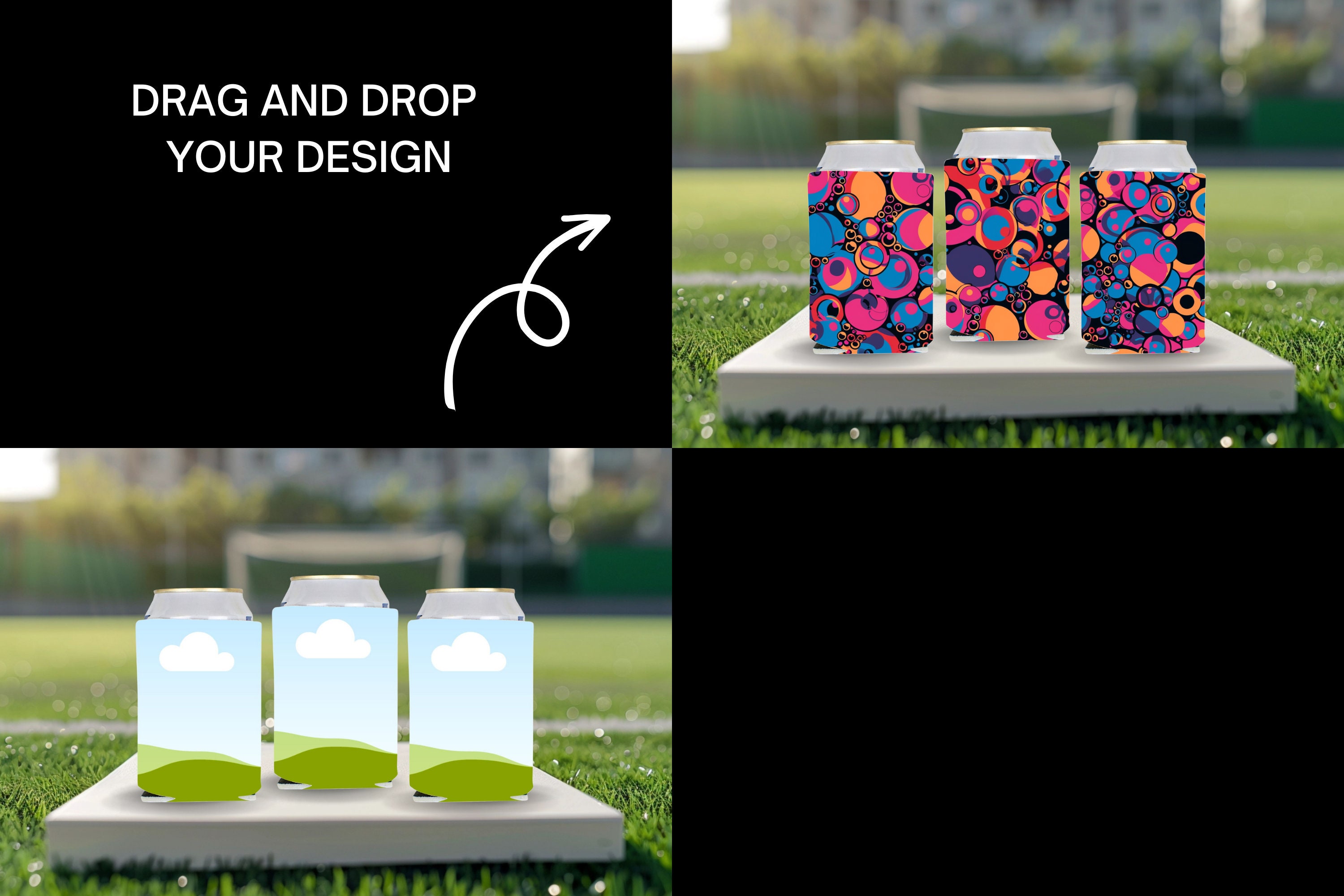 Can Cooler Mockup CANVA Template Neoprene Koozie Mockup Commercial Use ...