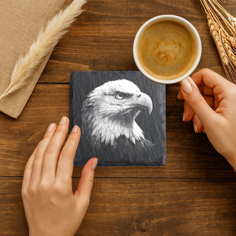 Patriotic Laser Engraving PNG, American Eagle Flag Military Engraving ...