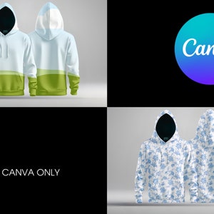 Sweat Set Mock up Tracksuit Mockup CANVA Hoodie and Sweatpants Mockup ...
