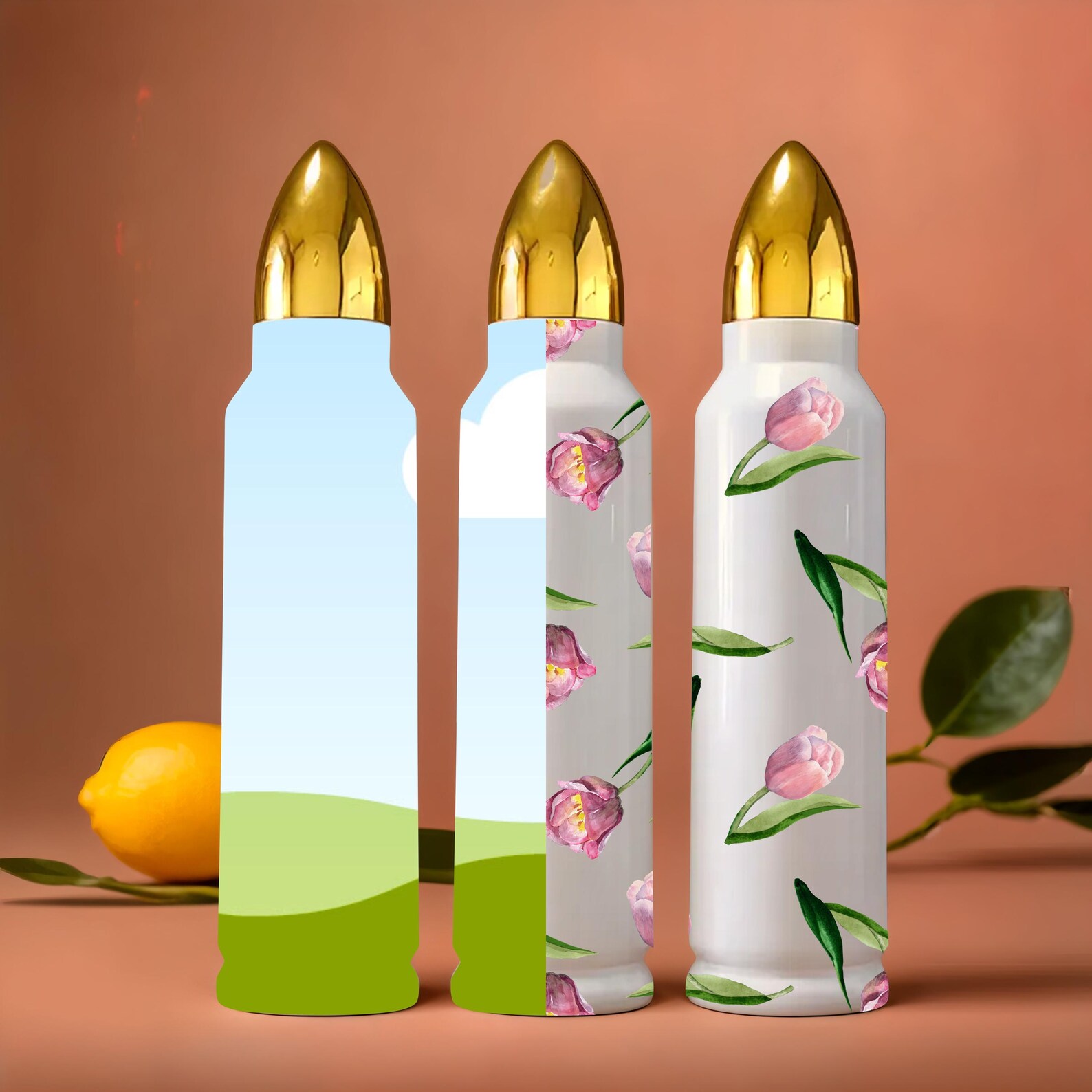 Bullet Tumbler Wrap Mockup CANVA Template Sublimatable Mockup Bundle - Etsy