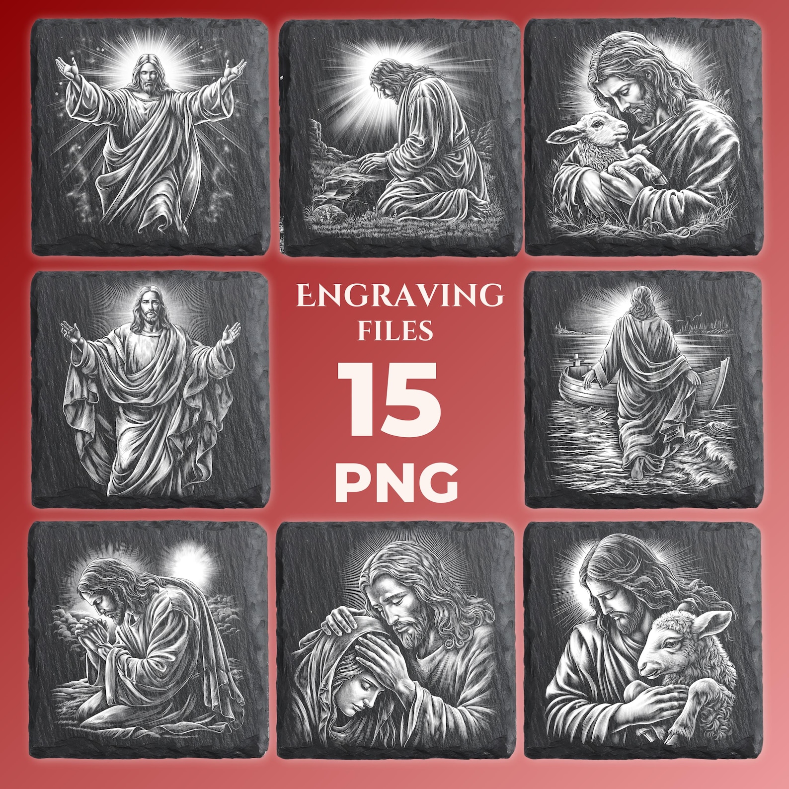 Jesus Christ Laser Engraving PNG, Christian Laser Engraving Files ...