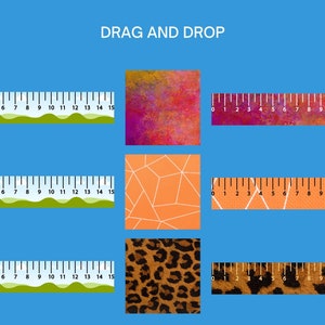 Rulers Digital Drag Snd Drop CANVA Template - Etsy