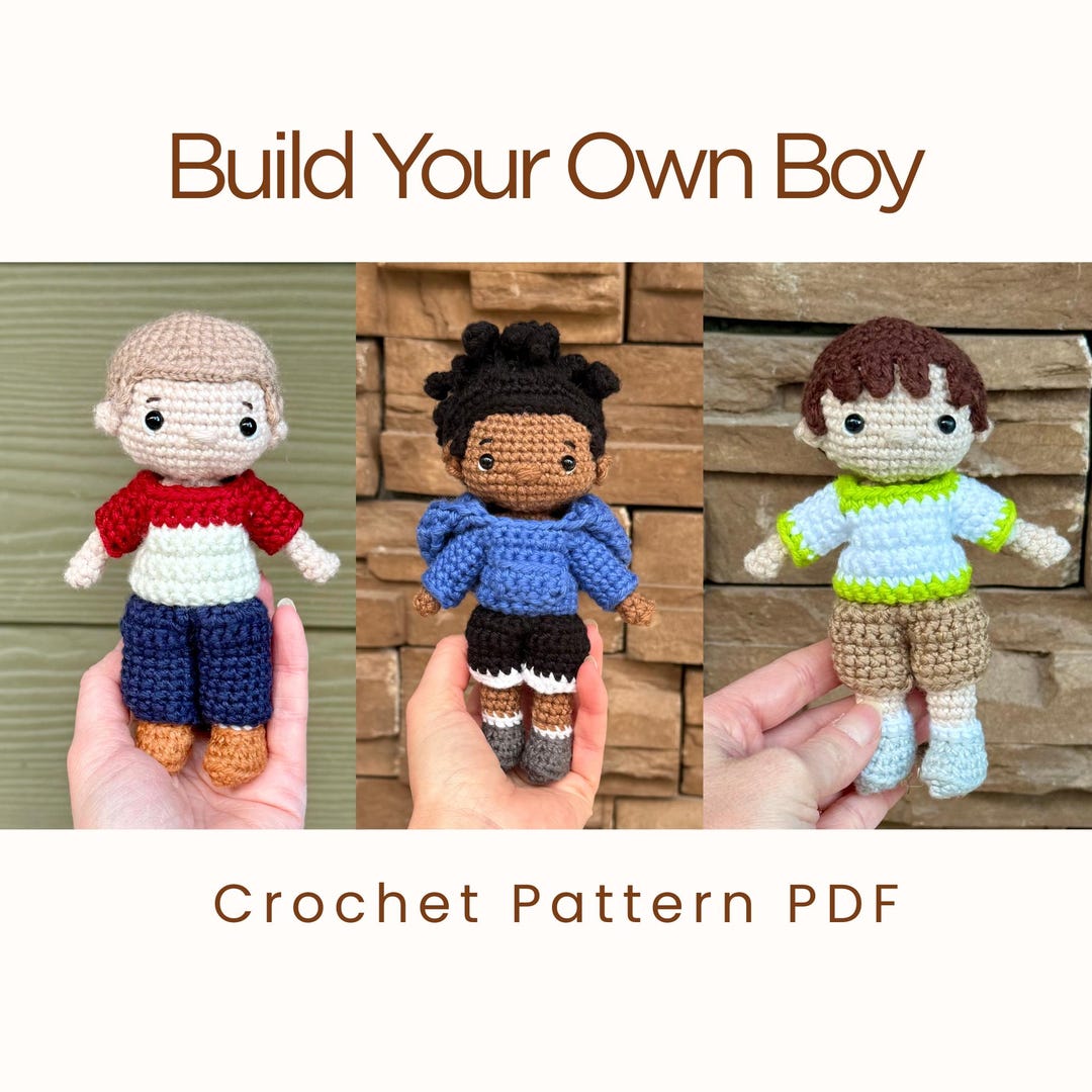Crochet Boy Pattern: Amigurumi Dolls (digital Patterns) - Etsy