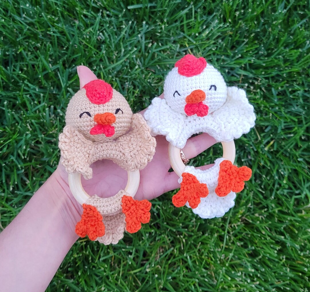 Crochet Chicken Rattle Pattern - Etsy