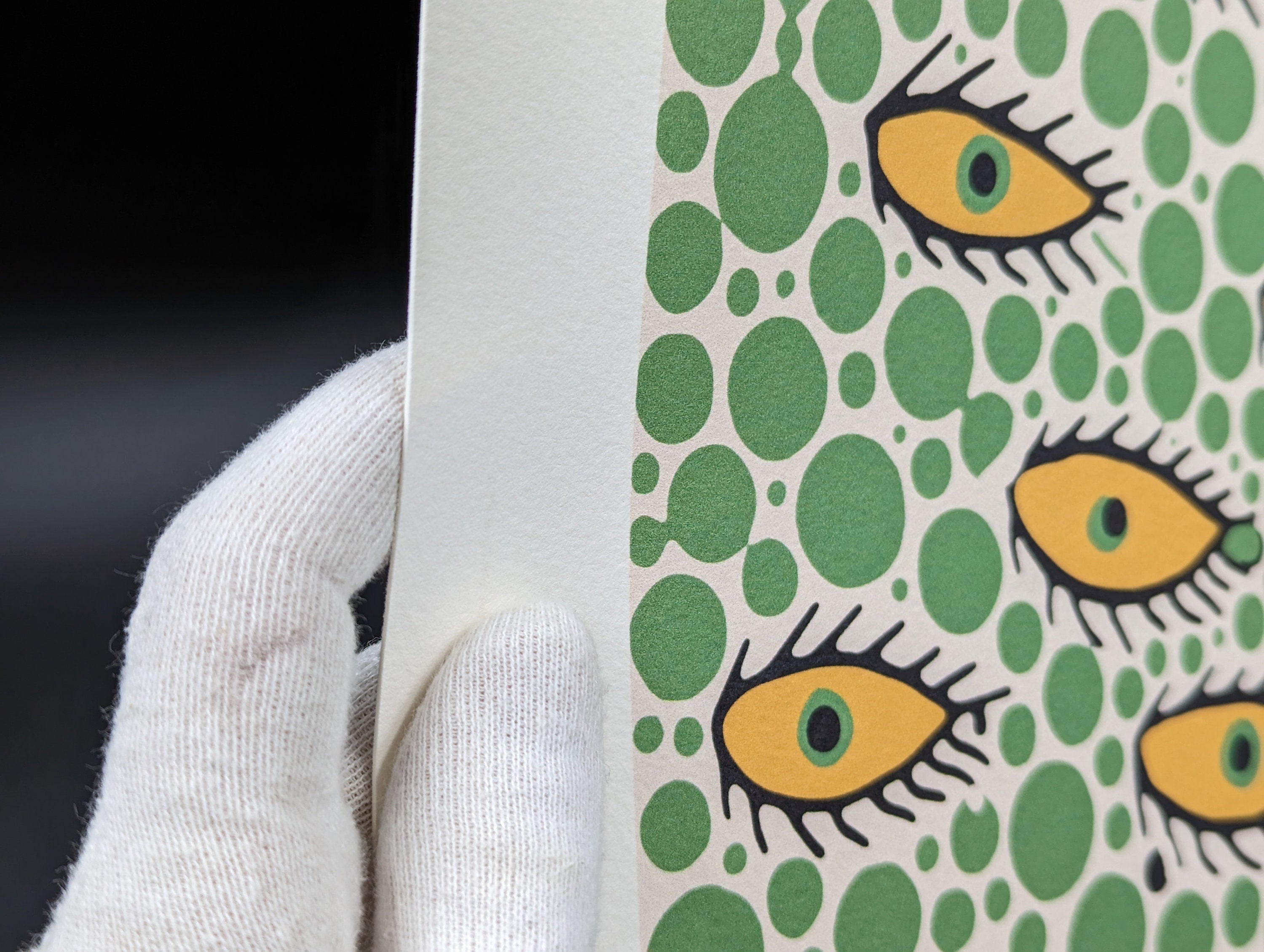 YAYOI KUSAMA Eyes Lithograph CERTIFICATE Edition Plate Signed kusama ...