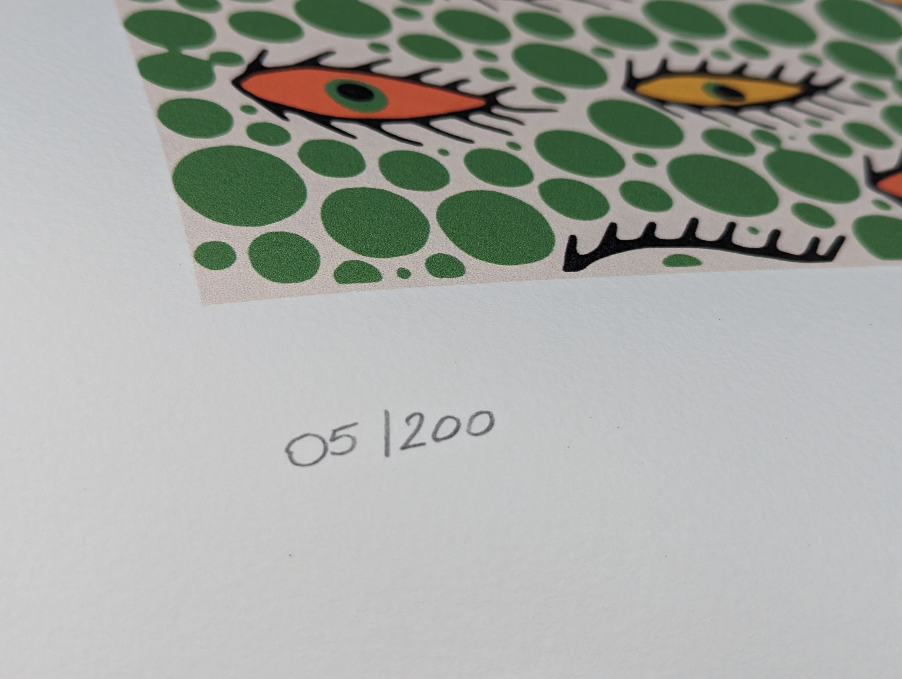 YAYOI KUSAMA Eyes Lithograph CERTIFICATE Edition Plate Signed kusama ...