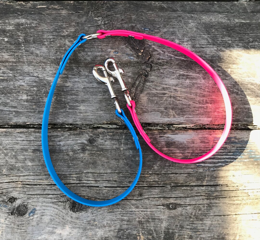 Double Leash Splitter, Coupler for Two Dogs With Chrome, Rose Gold ...