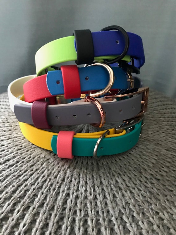 Collar Upgrade Biothane Strap Keeper Custom Colours Nickel | Etsy