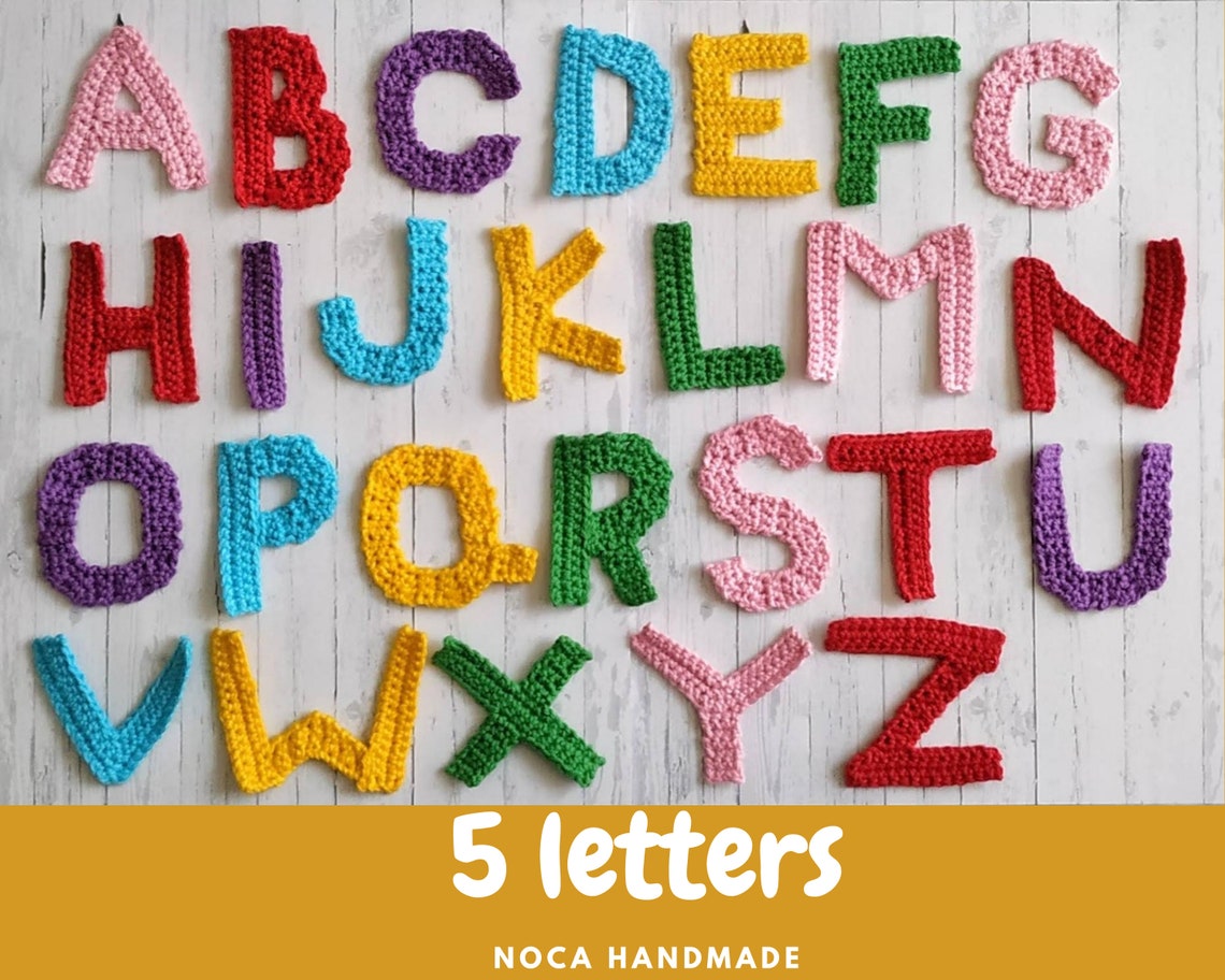 Letras ganchillo letras crochet letras ganchillo decoración - Etsy España