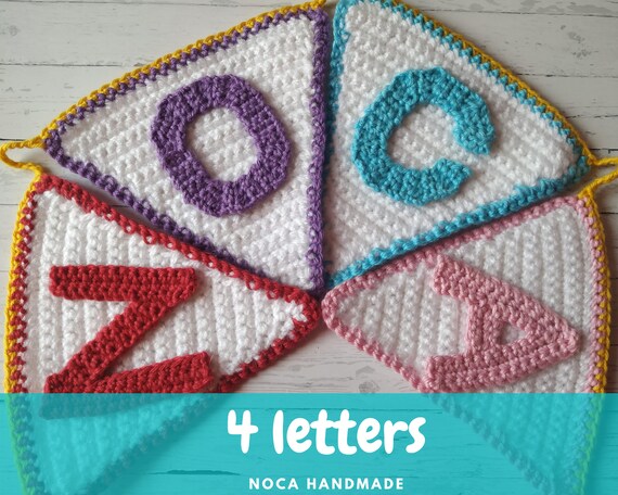 Custom Name Banner Crochet Banner Alphabet Banner Letters | Etsy
