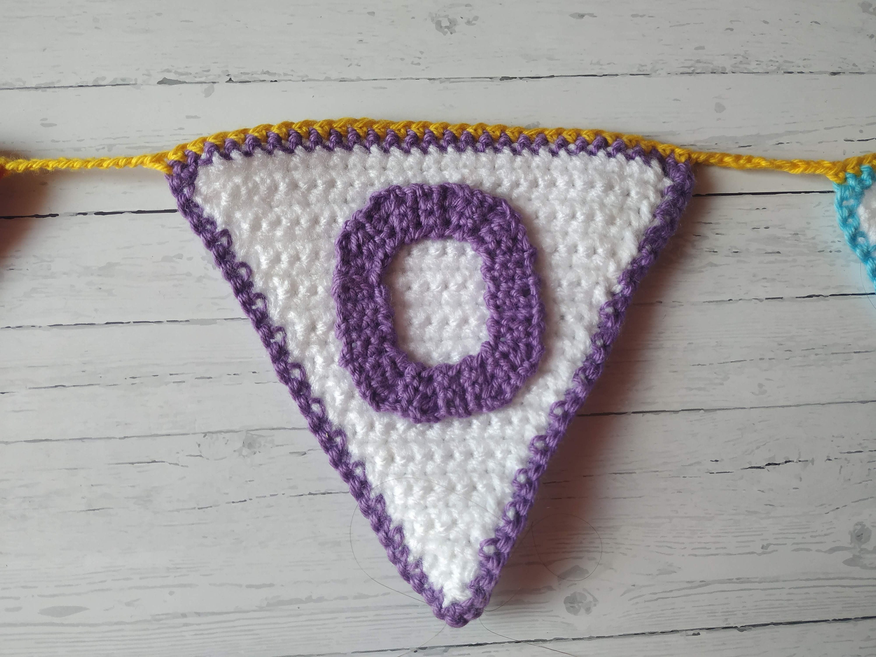 Custom Name Banner, Crochet Banner Alphabet, Banner Letters, Kids Room ...