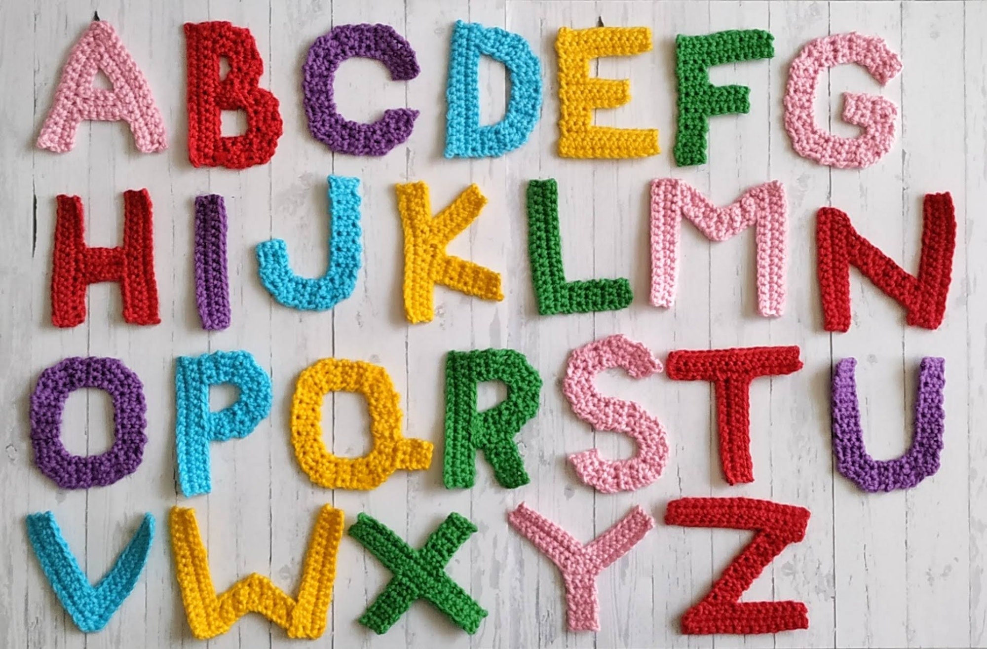 Crochet Letters, Cute Crochet Letter Décor, Wall Letter Decor, Crochet ...