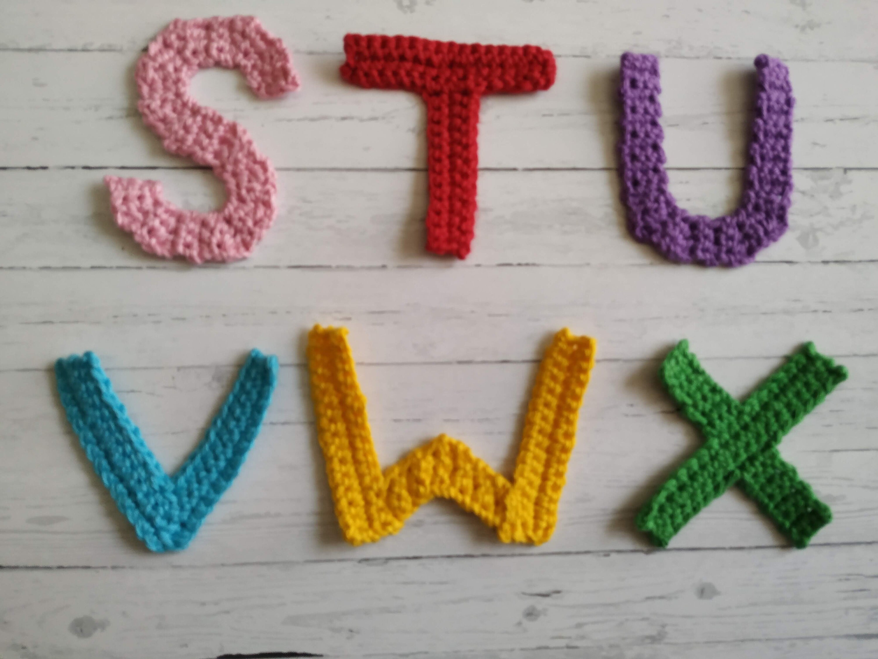Crochet Letters, Cute Crochet Letter Decor, Baby Wall Letter Decor ...