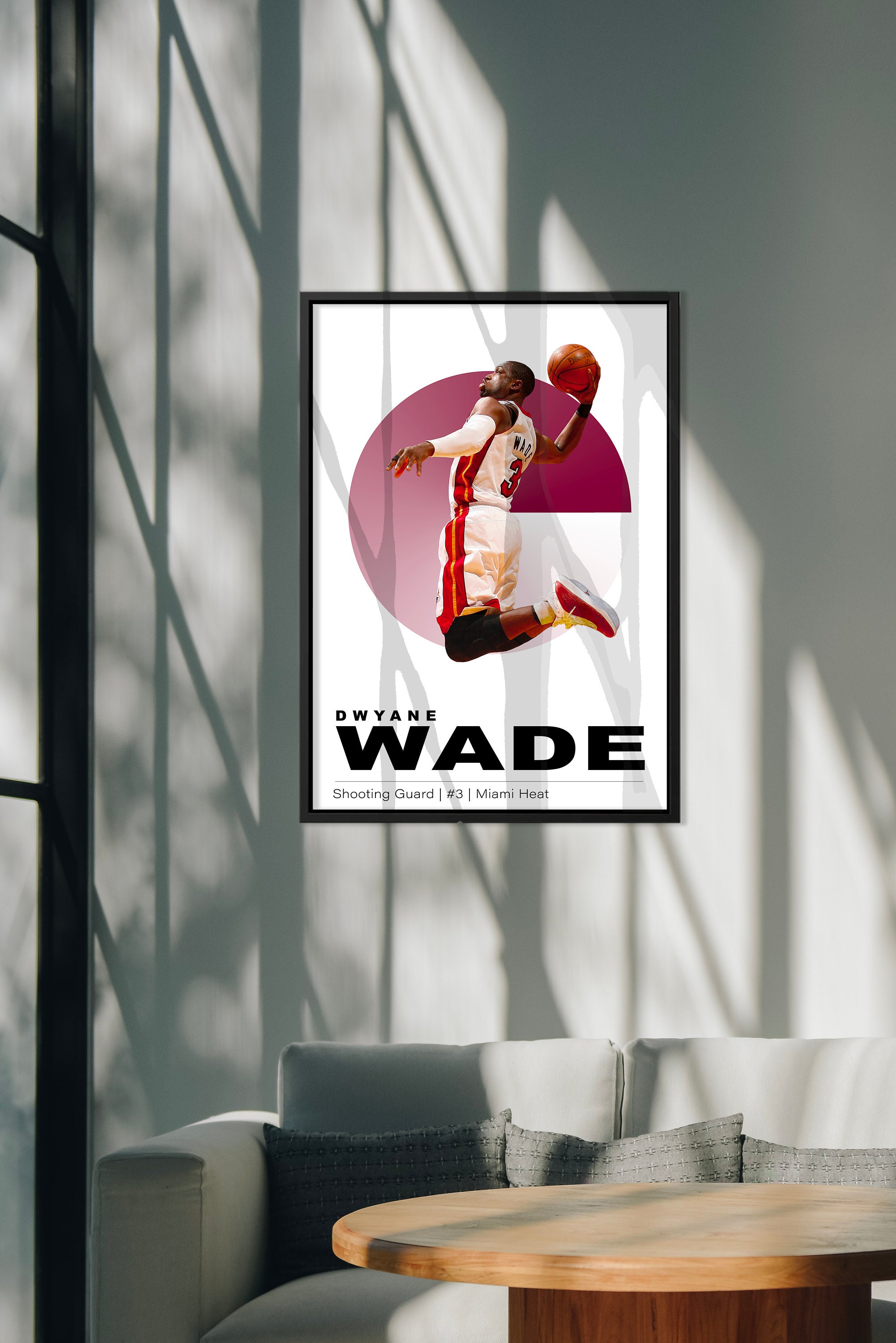 Dwyane Wade Poster, Miami Heat, Aesthetic Nba Poster, Hypebeast Modern ...