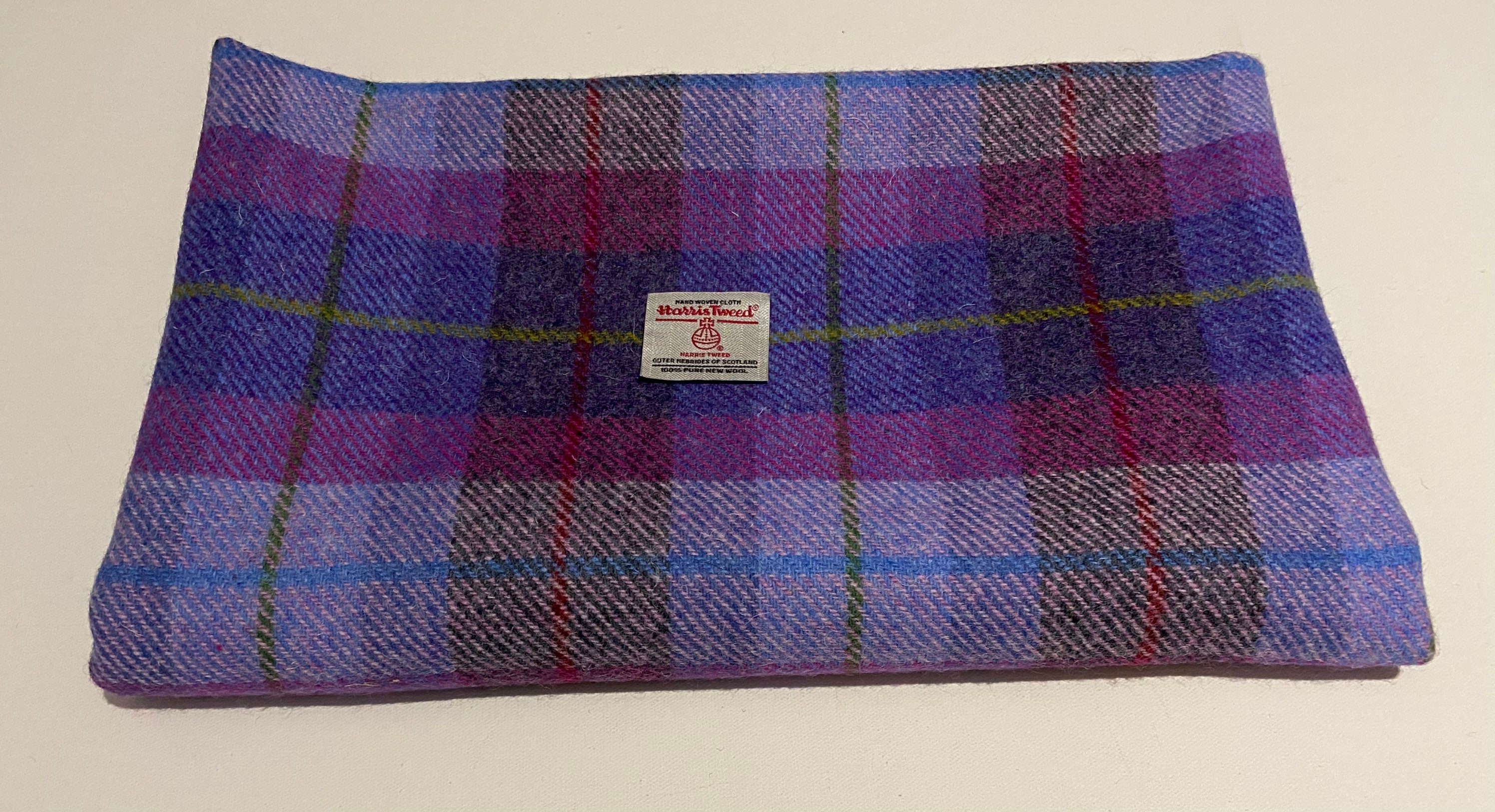 Harris Tweed Fabric Pink Purple & Blue Check in All Sizes Sold - Etsy