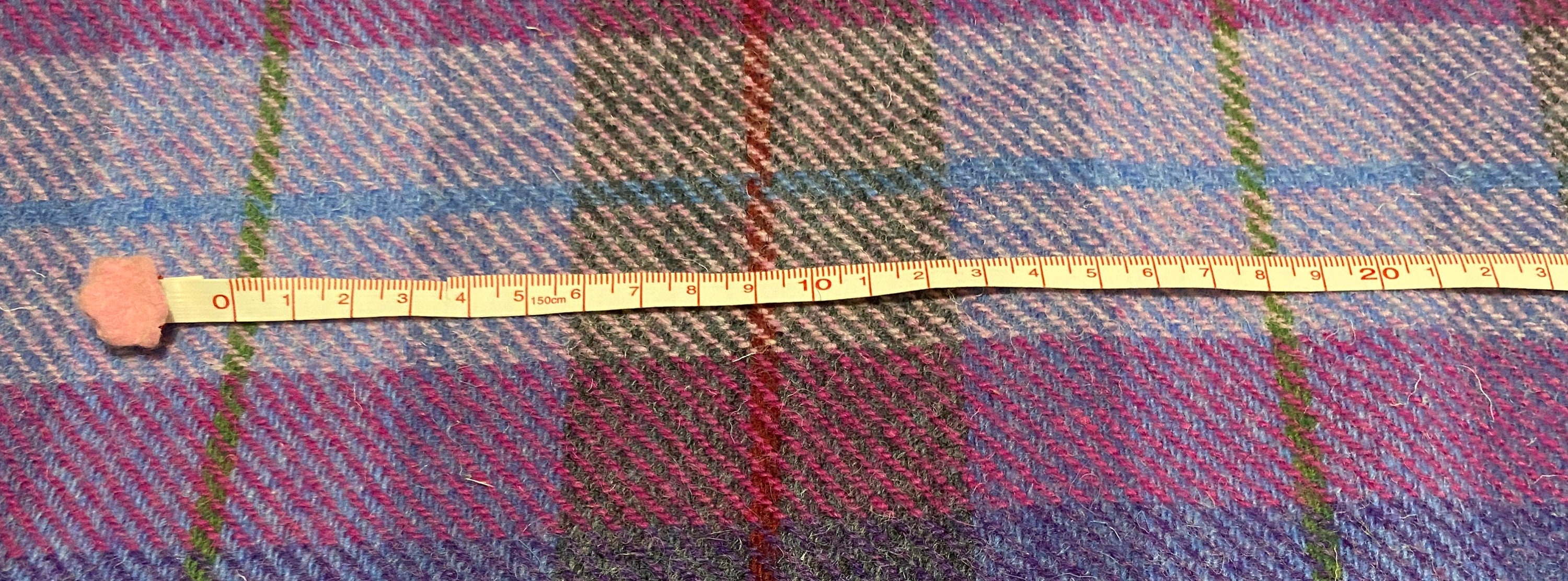 Harris Tweed Fabric Pink Purple & Blue Check in All Sizes Sold - Etsy