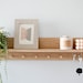 Entryway Organiser, Wooden Shelf, Key Holder for Wall, Wooden Peg Coat ...