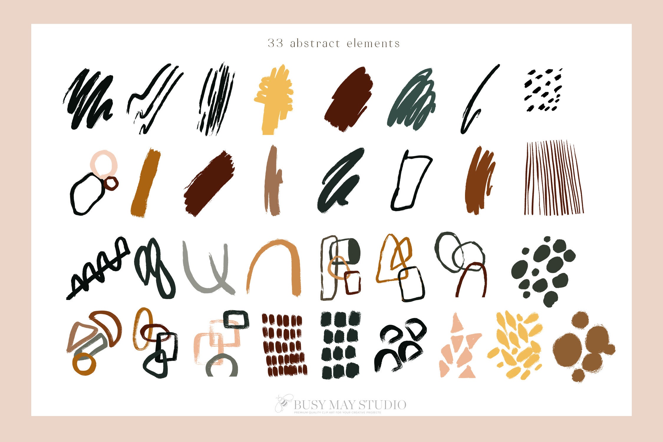 Abstract Organic Shapes Line Work Lines Abstract Portrait - Etsy UK