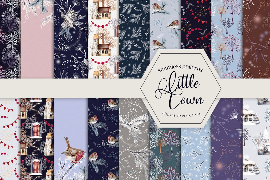 Christmas Seamless Patterns | Christmas Digital Papers Pack | Festive ...