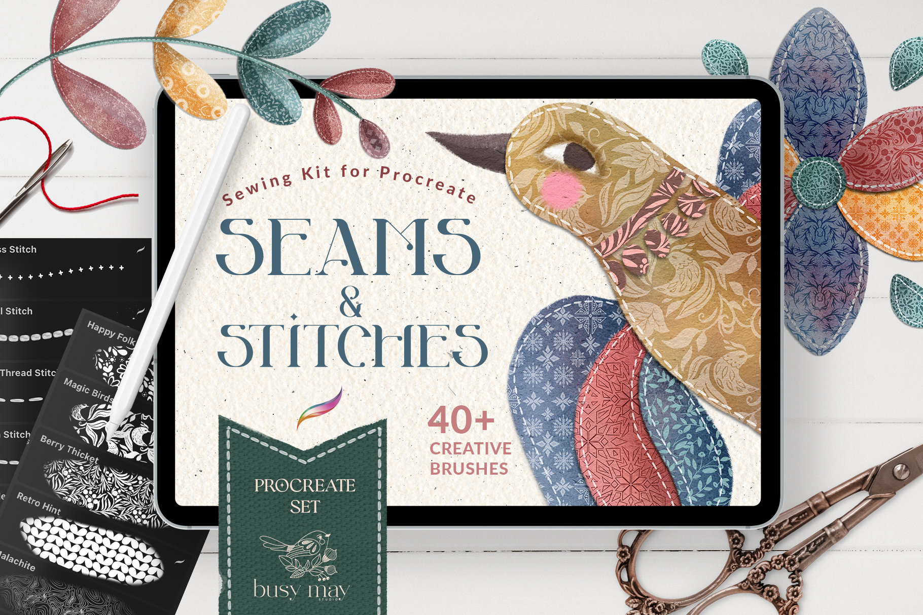 Procreate Brushes Fabric Texture Brushes Stitches Brushes Procreate ...