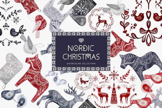 Scandinavian Christmas Clip Art