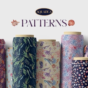 Ocean Underwater Seamless Patterns | Summer Patterns | Hand Painted ...