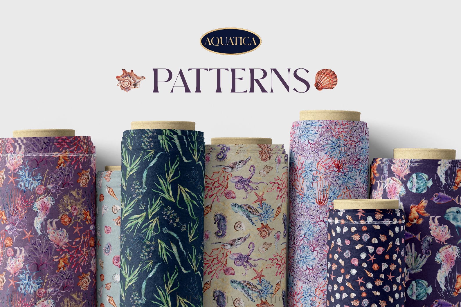 Ocean Underwater Seamless Patterns Summer Patterns Hand - Etsy