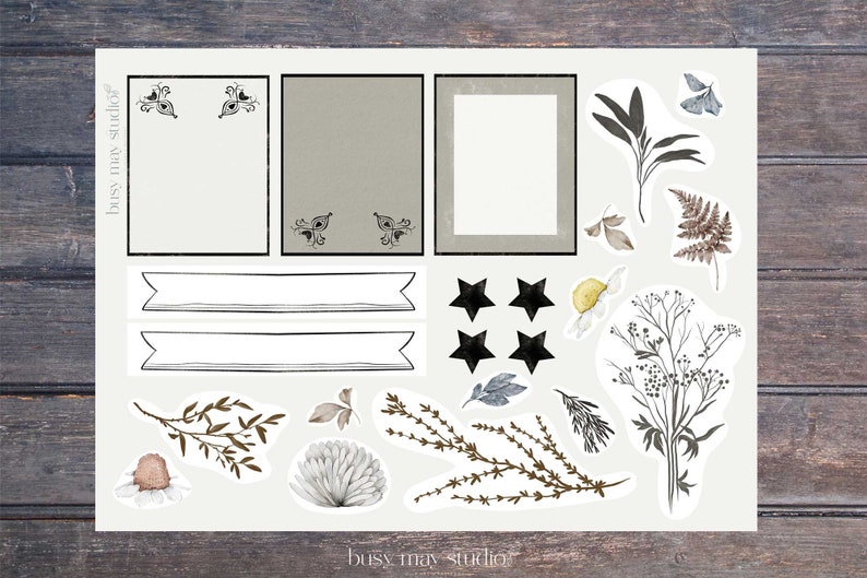 Apothecary Healing Garden Printable Stickers | Cottage Core Sticker ...