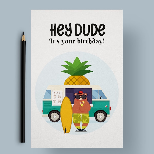 Hey Bear Printable - Etsy