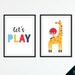 Animal Number Print, Numbers 1 to 10, Educational Prints, Number Poster ...