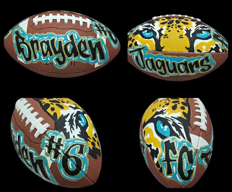 Custom Painted Football, Handpainted Football - Etsy