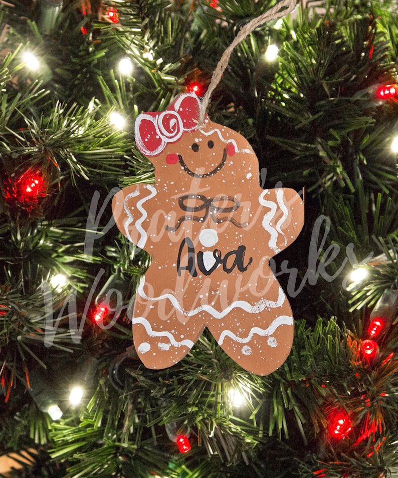 Gingerbread Ornaments, Gingerbread Girl Ornament, Gingerbread Boy ...