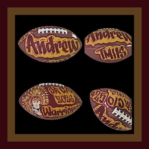 Custom Painted Football, Handpainted Football - Etsy