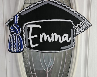 School Graduation Cap Door Hanger - Etsy