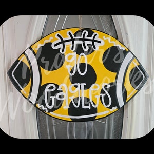 Custom Football Door Hanger, School Spirit Football Door Hanger ...