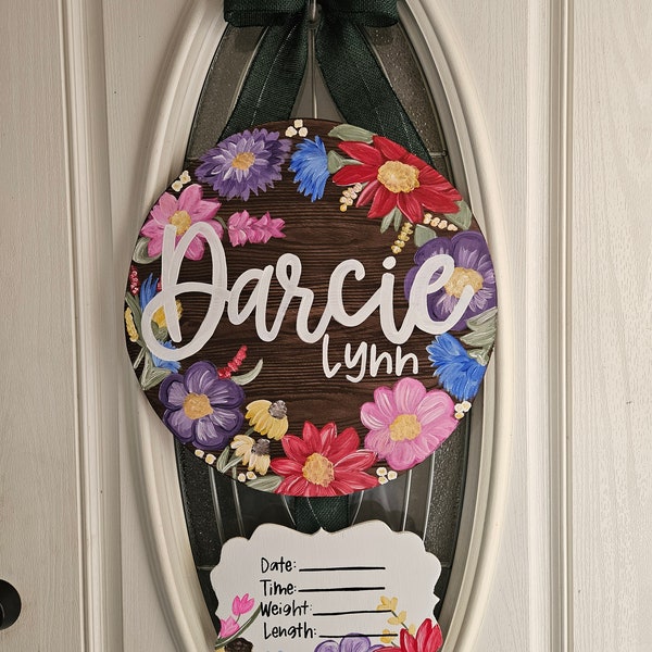 Baby Door Arrival Sign - Etsy
