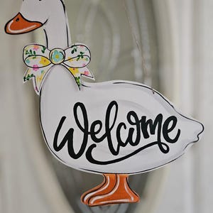 Goose Door Hanger, Interchangeable Goose Door Hanger, Porch Goose Door ...