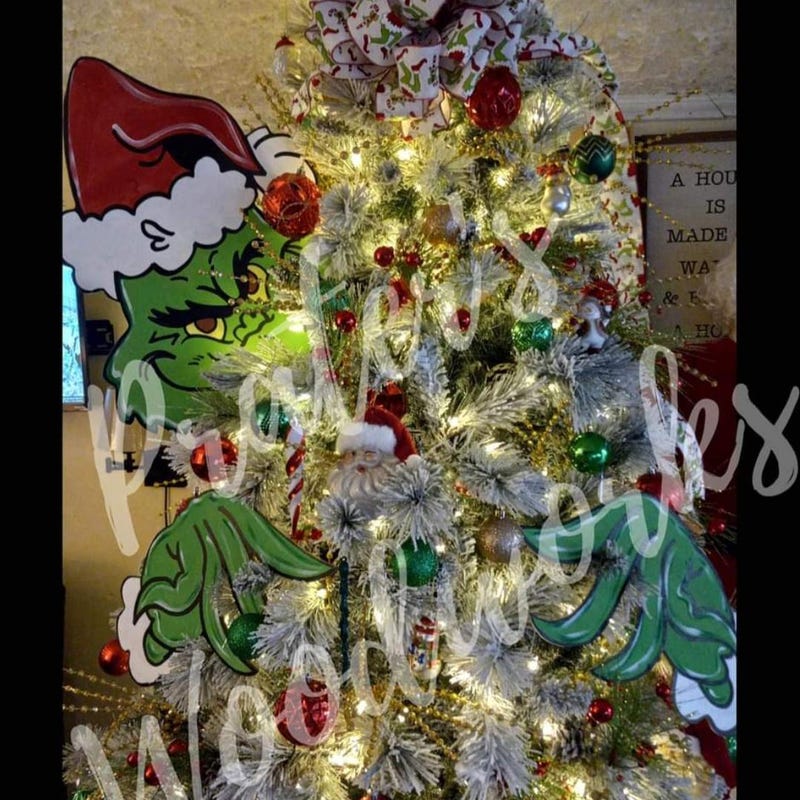 Grinch Tree Toppers - Etsy
