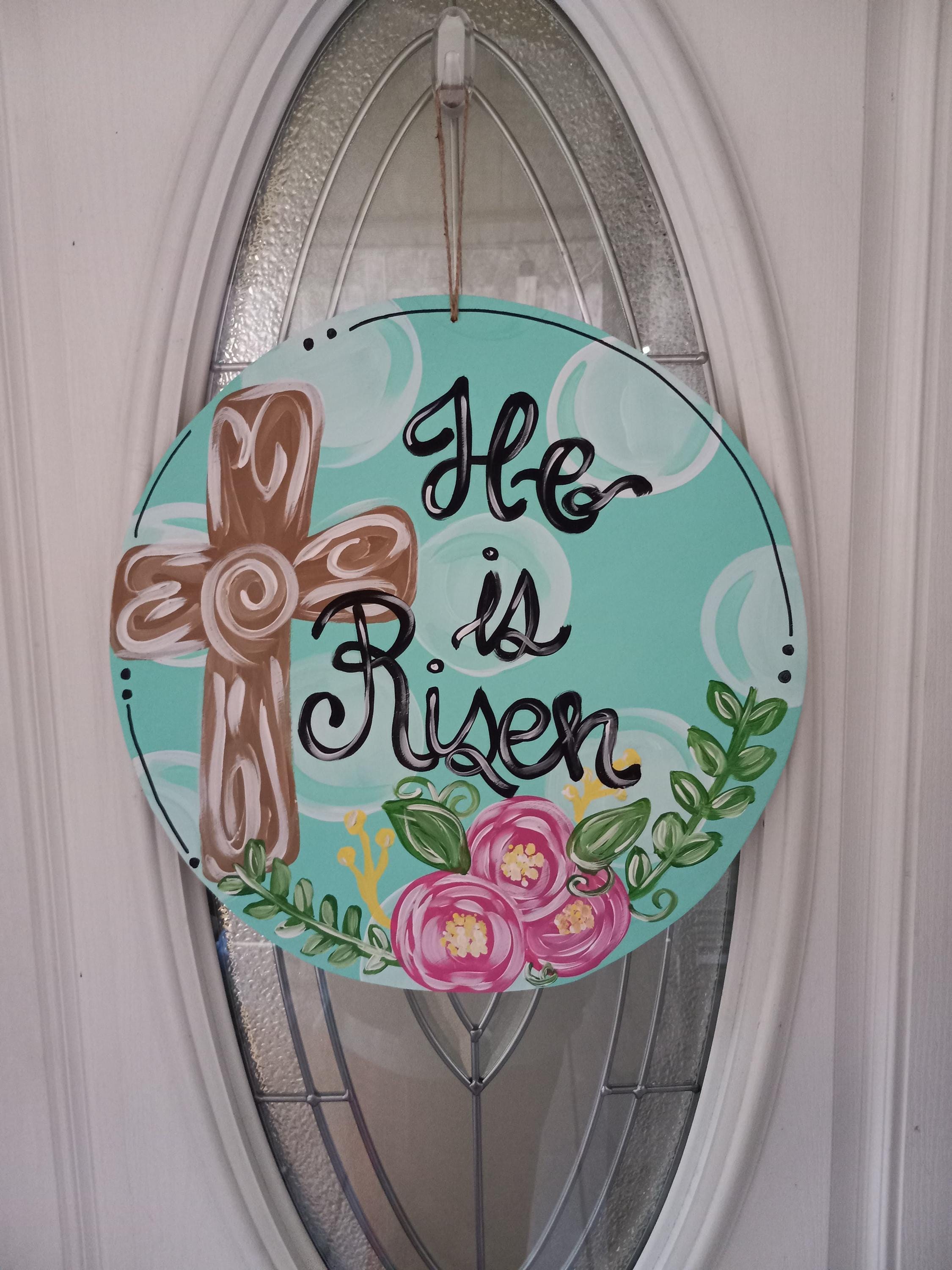 He is Risen Easter Door Hanger: Spring Decor - Etsy
