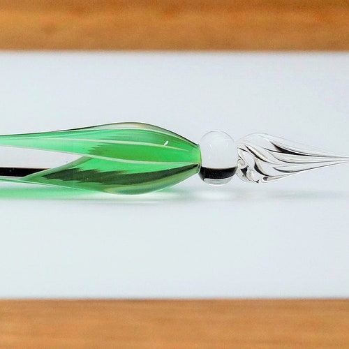 Glass Quill Spiral Mint - Etsy